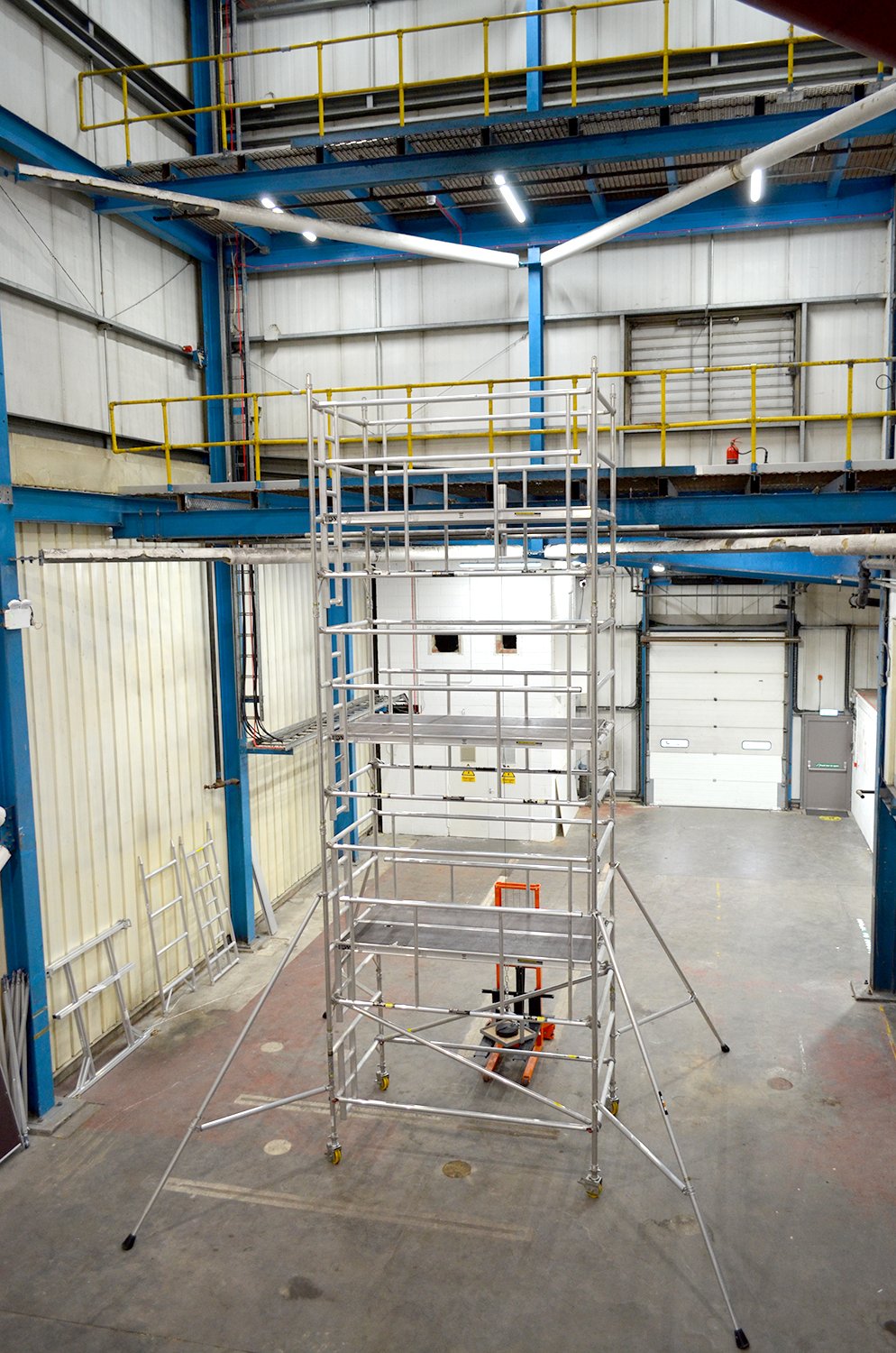 Prefabricated Tower Scaffold BS 1139-6 testing at Test And Research Centre